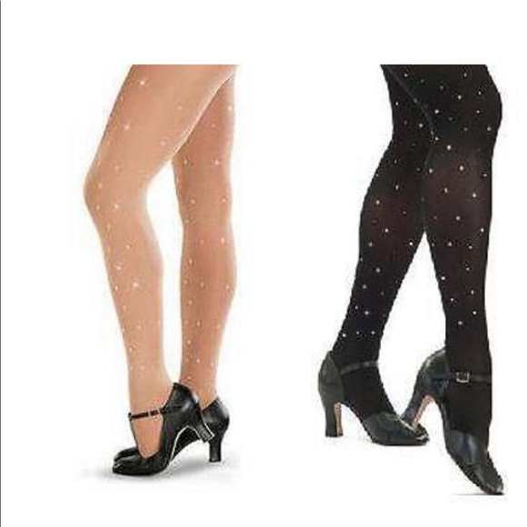 Capezio | Accessories | Capezio Light Suntan Tights Rhinestones Sm ...